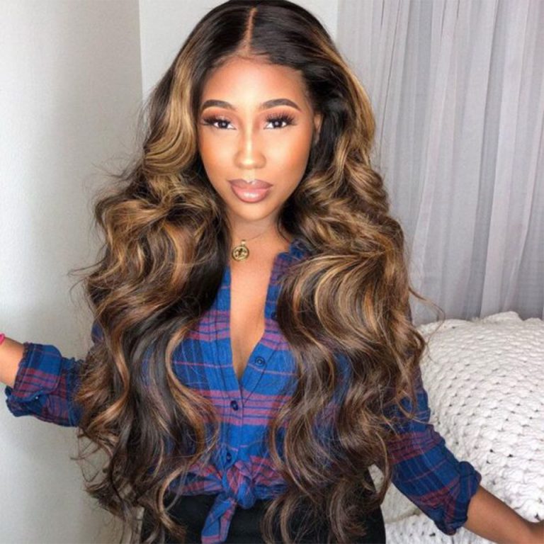 Highlight 1B/30 Wear And Go Glueless Wig Pre Cut Upgraded 6x5 HD Lace ...
